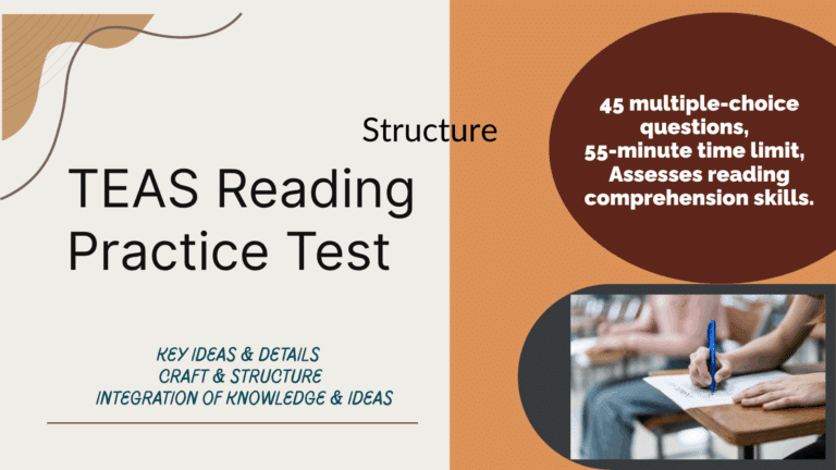Free TEAS Reading Practice Test PDF - Greentestprep